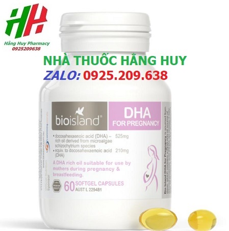 THỰC PHẨM CHỨC NĂNG: BIOISLAND DHA Úc lọ 60 viên - Nhà Thuốc